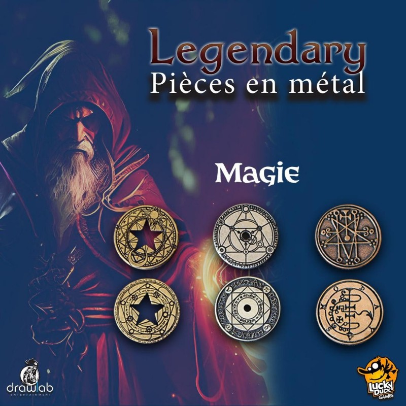 Legendary - Pièces en métal - Set Magie
