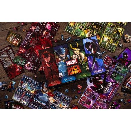 Marvel Dice Throne - Scarlet Witch, Thor, Loki, Spider-Man - Lucky Duck ...