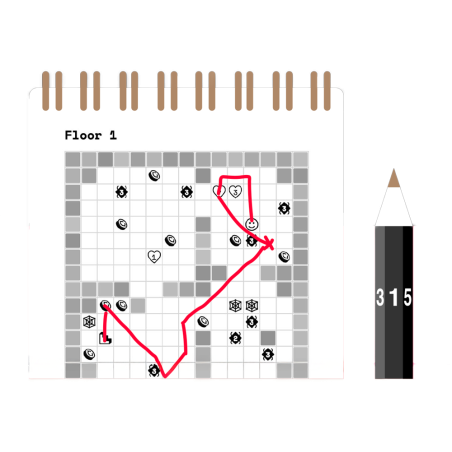 Paper App Dungeon game - Lucky Duck Games